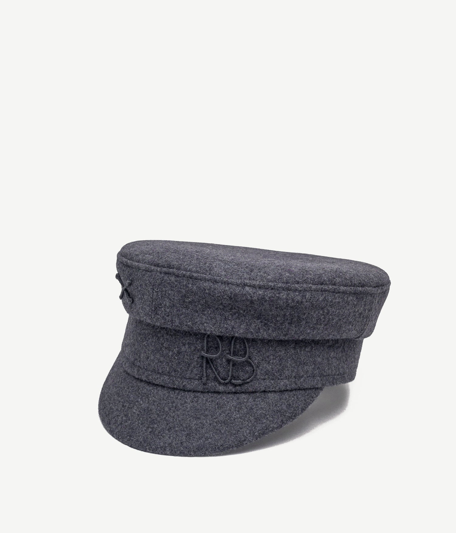 Monogram Embellished Baker Boy Cap PF2023 Grey